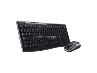 Tastatura+miš LOGITECH MK270 bežični set/US/crna