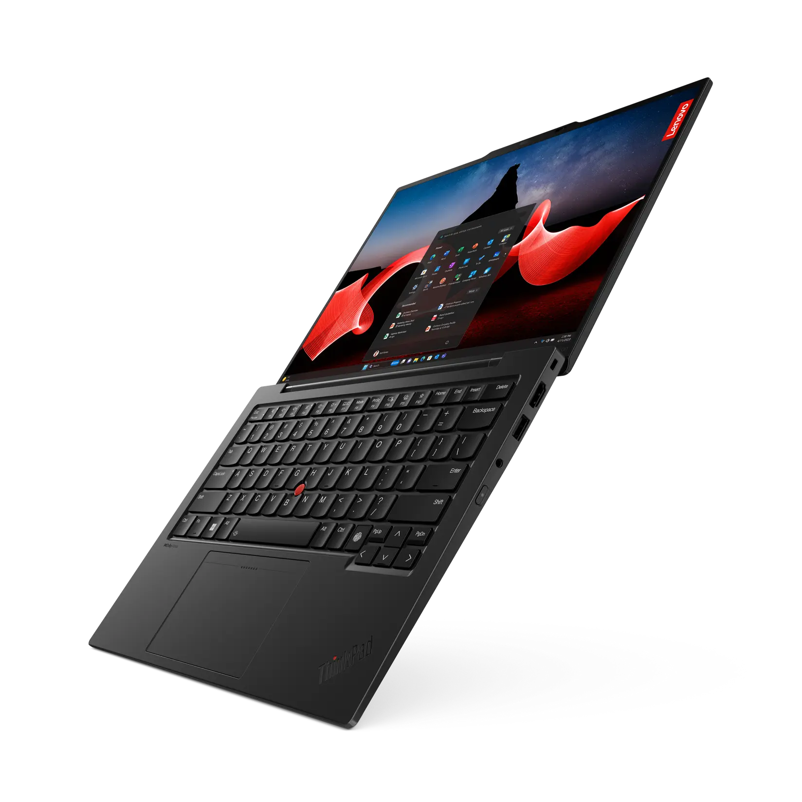 Lenovo laptop ThinkPad X1 Carbon G12 (BLACK/ paint) Ultra 7 155U (12C/14T/ Max Turbo 4.8GHz/12MB)/ DDR5 16GB (int)/ SSD 512GB PCIe/ 14.0" 21KC004WCX