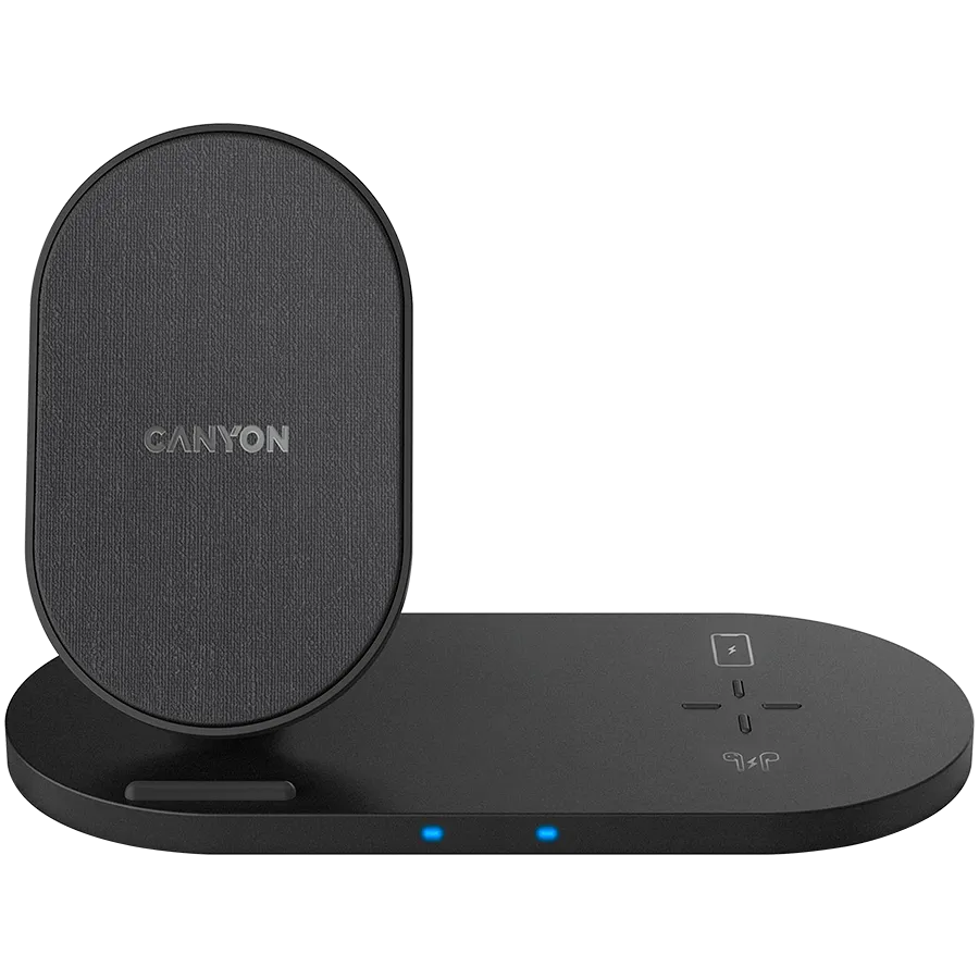 CANYON wireless charger WS-202 10W 2in1 Black