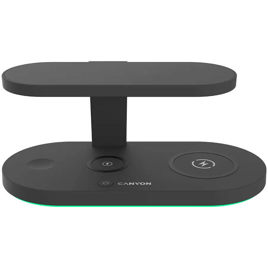 CANYON wireless charger WS-501 15W 5in1 UV Black