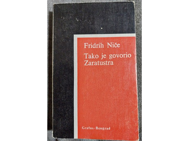 Fridrih Niče- Tako je govorio Zaratustra