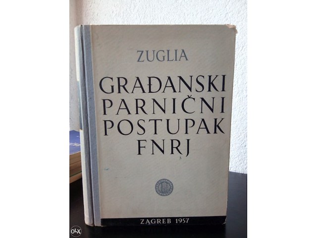 Građanski parnični postupak FNRJ  Srećko Zuglia