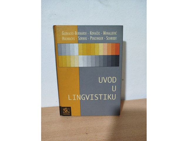 Uvod u lingvistiku p. Glovacki , Bernard , Kovacec