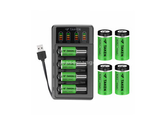 CR2 battery and charger kit