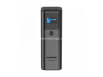 CANYON PB-2010, allowed for air travel power bank 27000mAh/97.2Wh Li-poly battery, in/out:2xUSB-C...