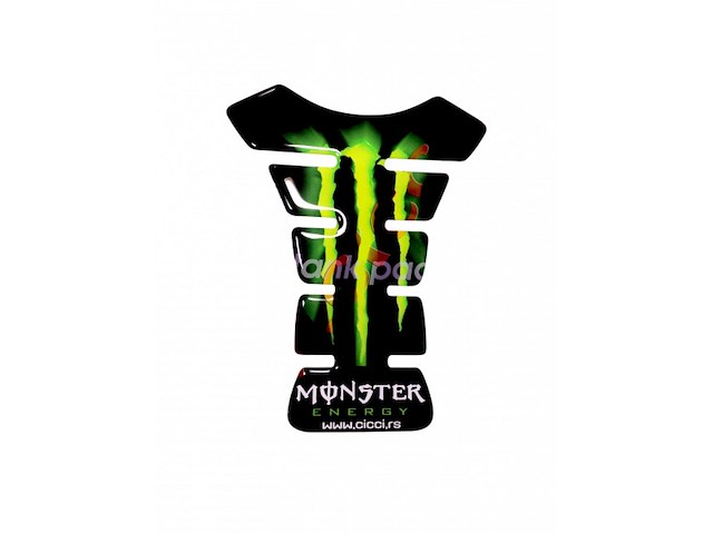 Nalepnice - Monster Energy Tank pad - 3D Stikeri - 153