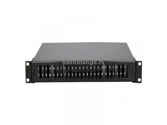 EXTRALINK Patch panel 24 Duplex SC/ 48 porta sa kasetom, bez modula, crni