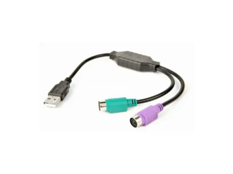 Adapter USB - 2 PS/2 CablExpert UAPS12-BK 30cm