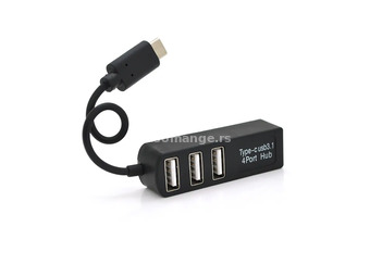 USB 3.1 HUB 4 porta JWD-U30 crni