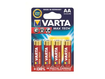 Baterija Varta LR6 Max Tech AA 1/4