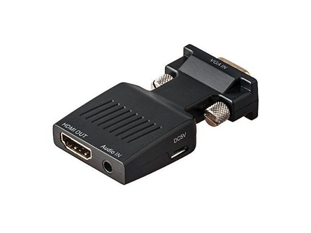 Adapter konvertor VGA na HDMI plug in