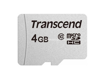 Transcend 4GB MicroSD, Class 10, Read/Write up to 20/10 MB/s