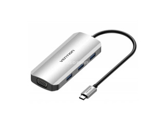 Docking station Vention TOIHB USB-C HDMI/VGA/3xUSB 3.0/PD 100W