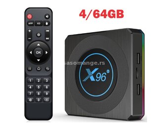 GEMBIRD GMB-X96 X4 4/64GB smart TV box S905X4 quad