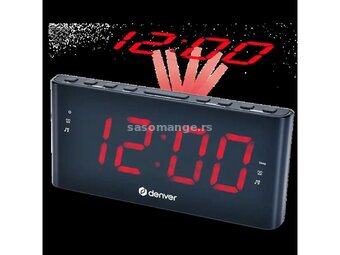 DENVER CPR-710 Radio sat, 1.8'', Alarm, FM, PLL, Crni