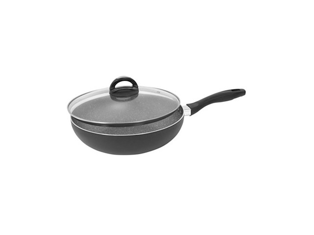 Wok tiganj GRANIT sa poklopcem BR-147 28x8cm NOVO