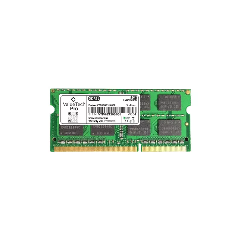 Laptop memorija 8GB DDR3L VALUETECH SODIMM PRO low voltage