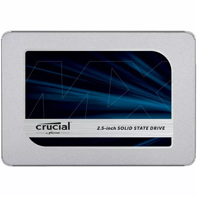 Crucial® MX500 500GB SATA 2.5” 7mm (with 9.5mm adapter) SSD, EAN: