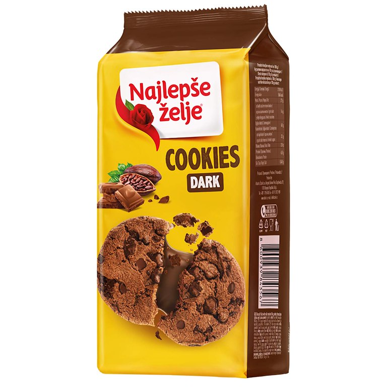 Najlepše želje čokolada dark cookies 145g štark najlepše želje