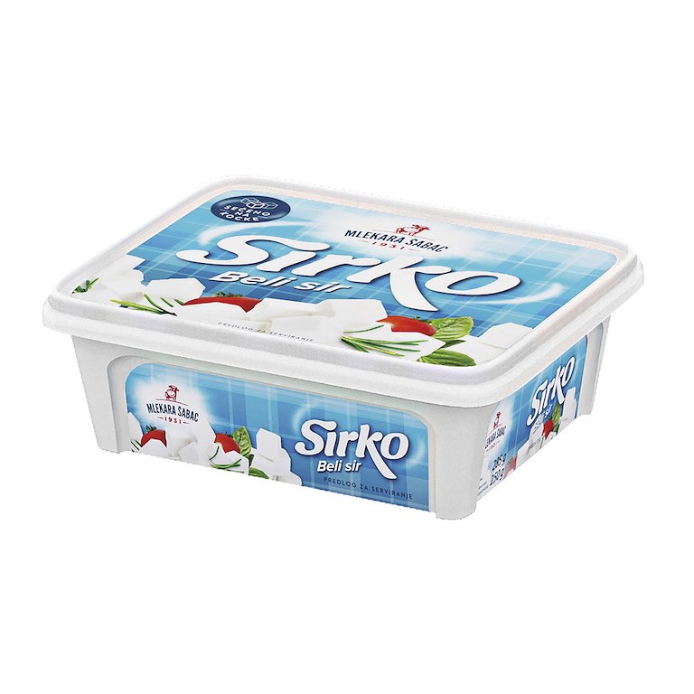 Sirko beli sir 250g Mlekara Šabac