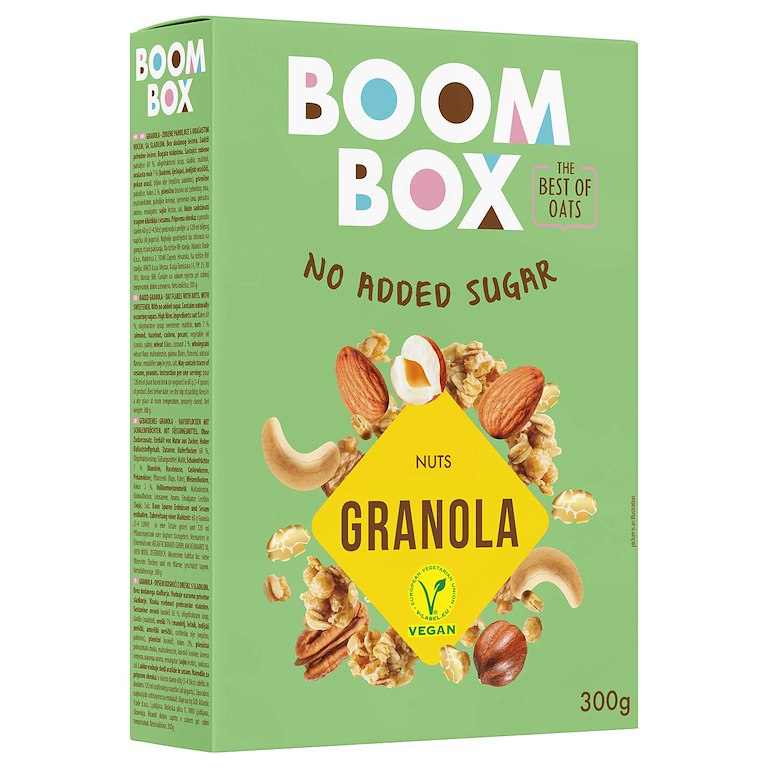 Boom box granola ovsena orašasti plodovi 300g boom box