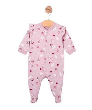 Just Kiddin baby zeka za devojčice sa drikerima 3-6 meseci Self Care Rose&Purple - 18000671