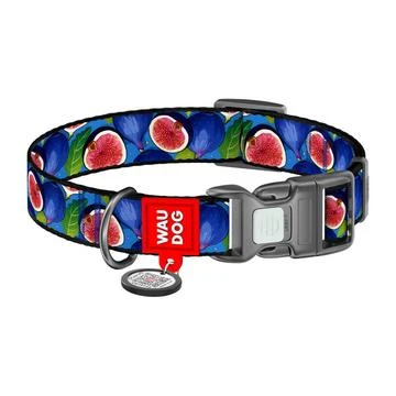 WAUDOG NYLON DOG COLLAR WITH QR CODE - SIZE S - FIG