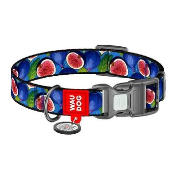 WAUDOG NYLON DOG COLLAR WITH QR CODE - SIZE XL - FIG