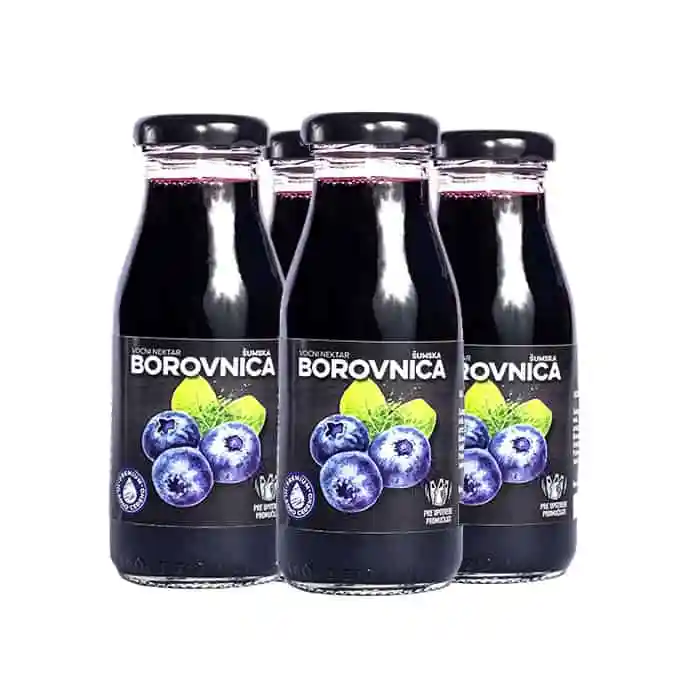 Sokić šumska BOROVNICA 4x200ml