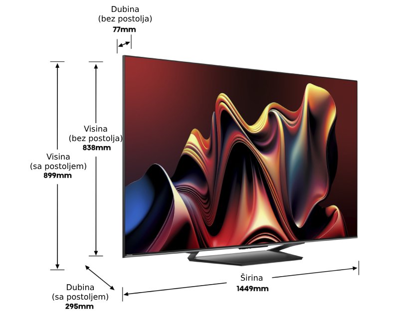 HISENSE 65" 65U7NQ ULED Mini-LED Smart UHD TV