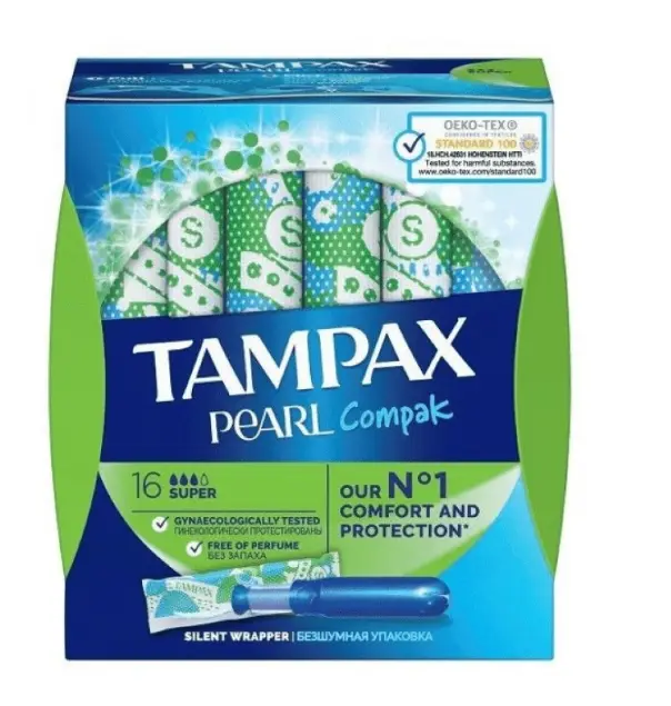 TAMPAX Compak pearl super Tamponi, 16 komada