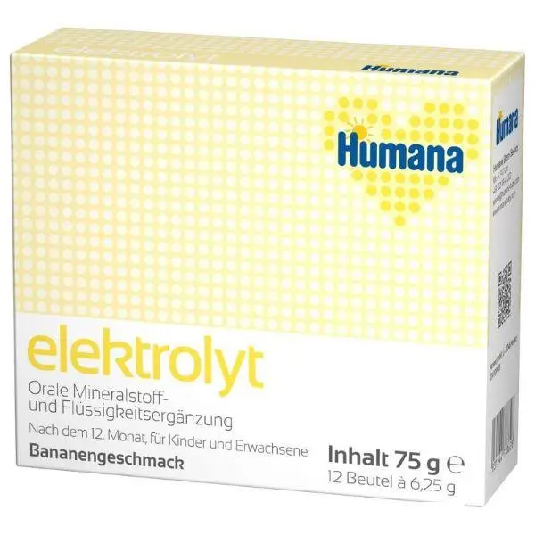 Humana Elektrolit sa ukusom banane za decu i odrasle, 75g