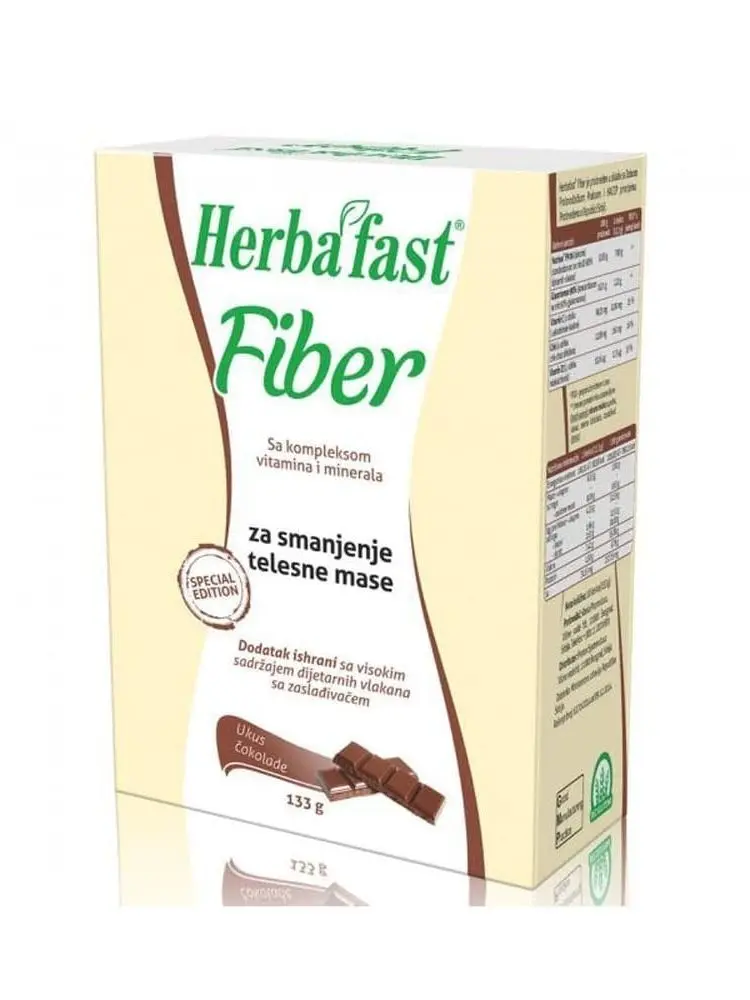 Abela Pharm Herbafast fiber čokolada, 10 kesica