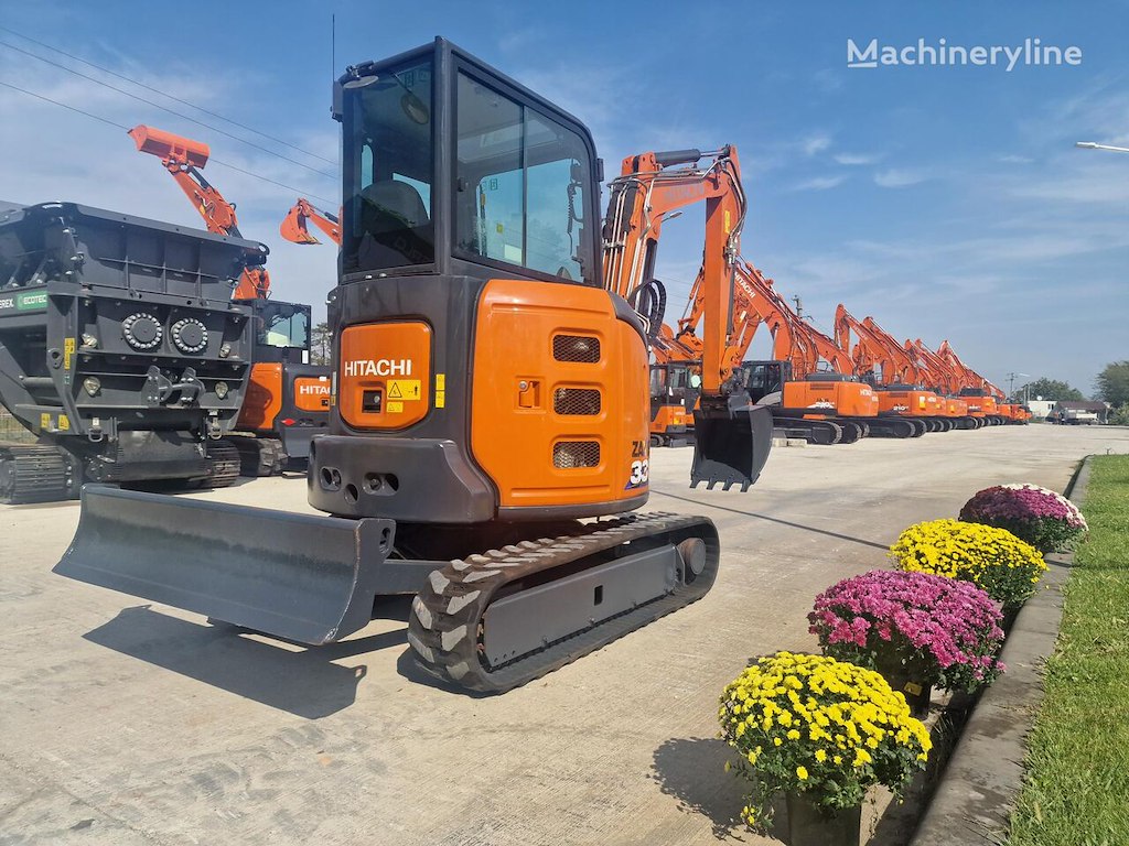 Hitachi ZX33U-6, 2020, 3,5t, 1.573h, quick coupler+2 new buckets, 2 hydr mini bager