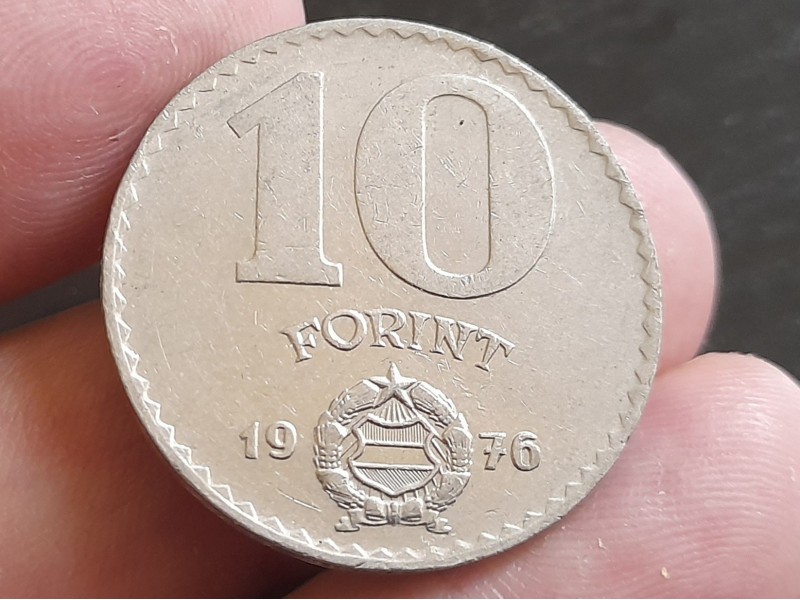 Madjarska, 10 forinti 1976