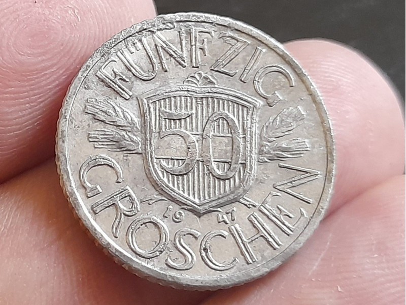 Austrija, 50 grosa 1947