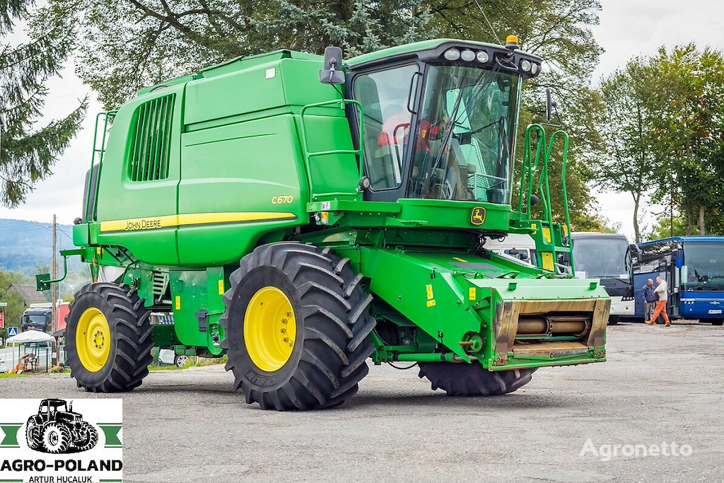 John Deere C 670 - 2008 ROK - 2917 h - 7,6 M kombajn za žito