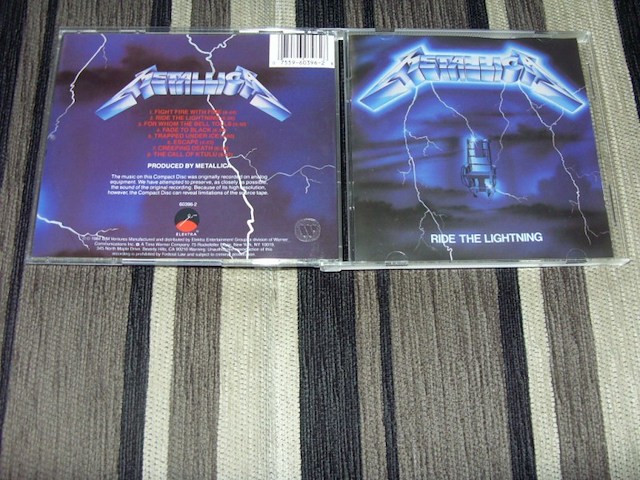 Metallica – Ride The Lightning CD Elektra USA 1984.