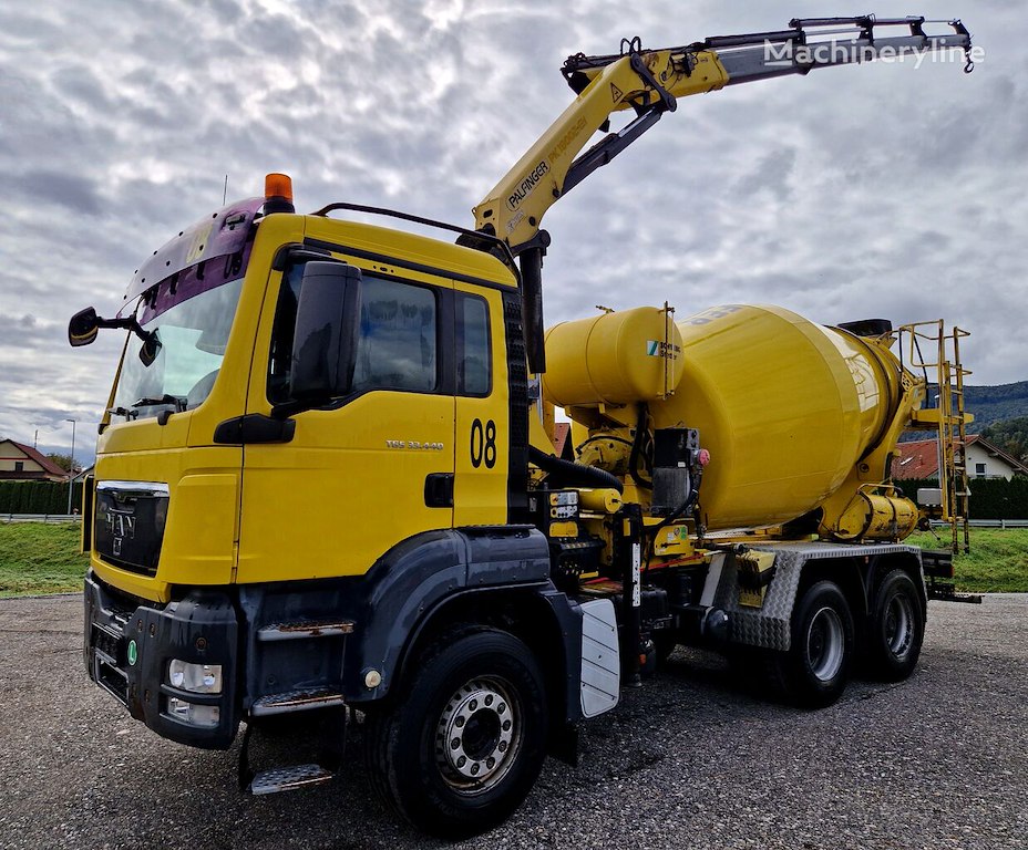 Stetter na šasiji MAN TGS 33.440 stetter + palfinger kamion s mešalicom za beton