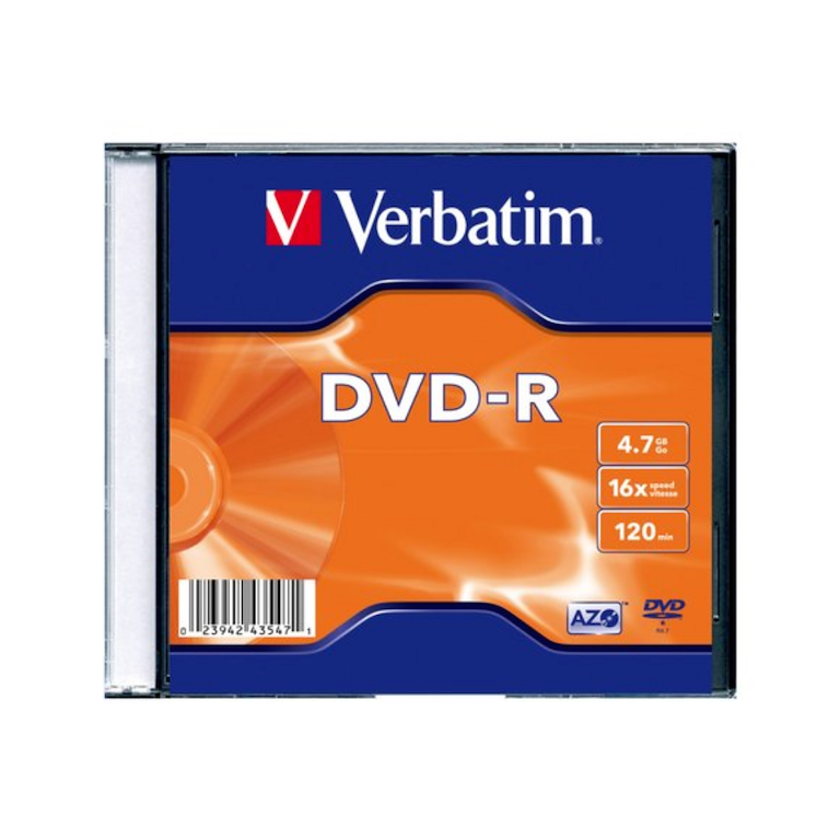 DVD-R VERBATIM 4,7GB 1/1 SLIM CASE U KUTIJI