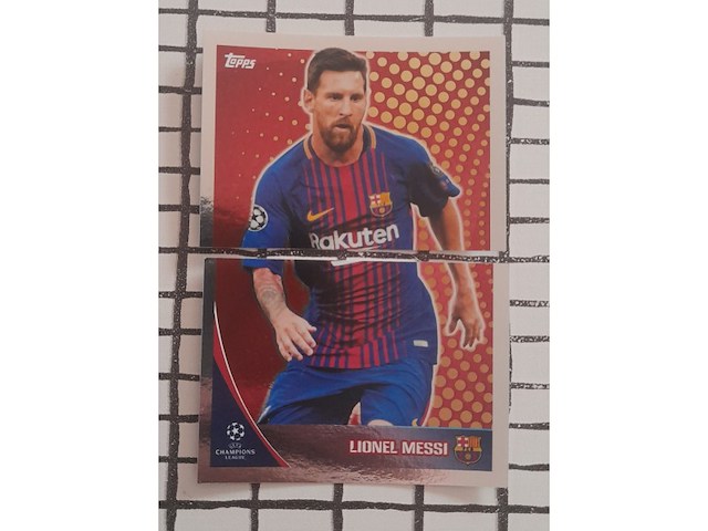 Messi #588, #589, Topps, Liga šampiona 2017/18