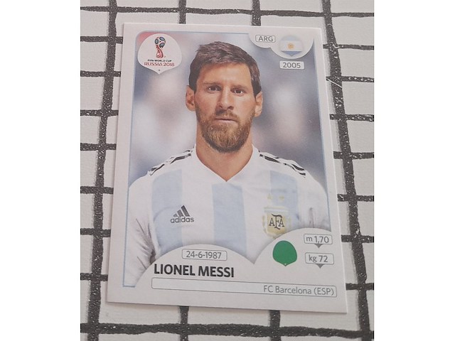 Messi, Russia 2018, Svetski kup #276, Panini