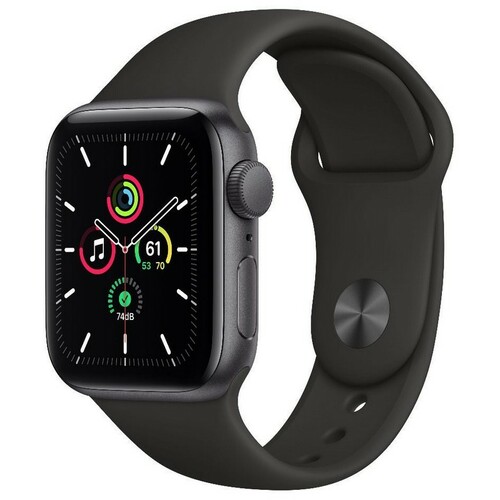 APPLE Watch SE2 GPS 44mm Midnight Aluminium Case with Midnight Sport Band - Regular mnk03se/a