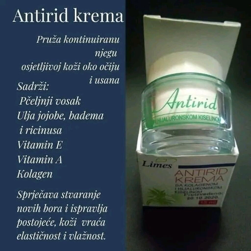      ANTIRID KREMA         Da li ste znali da pčelinji vosak iz Antirid