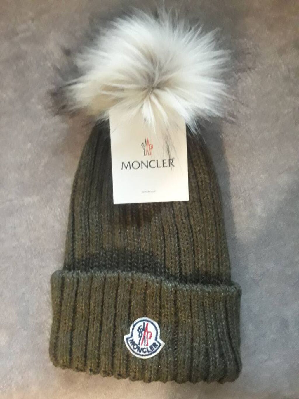 Moncler zimske kape unisex Prirodno krzno lisičje krzno. Univerzalna