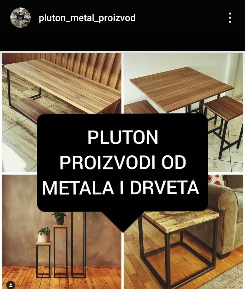 Klub sto, Pravougaoni, Metal, Novo