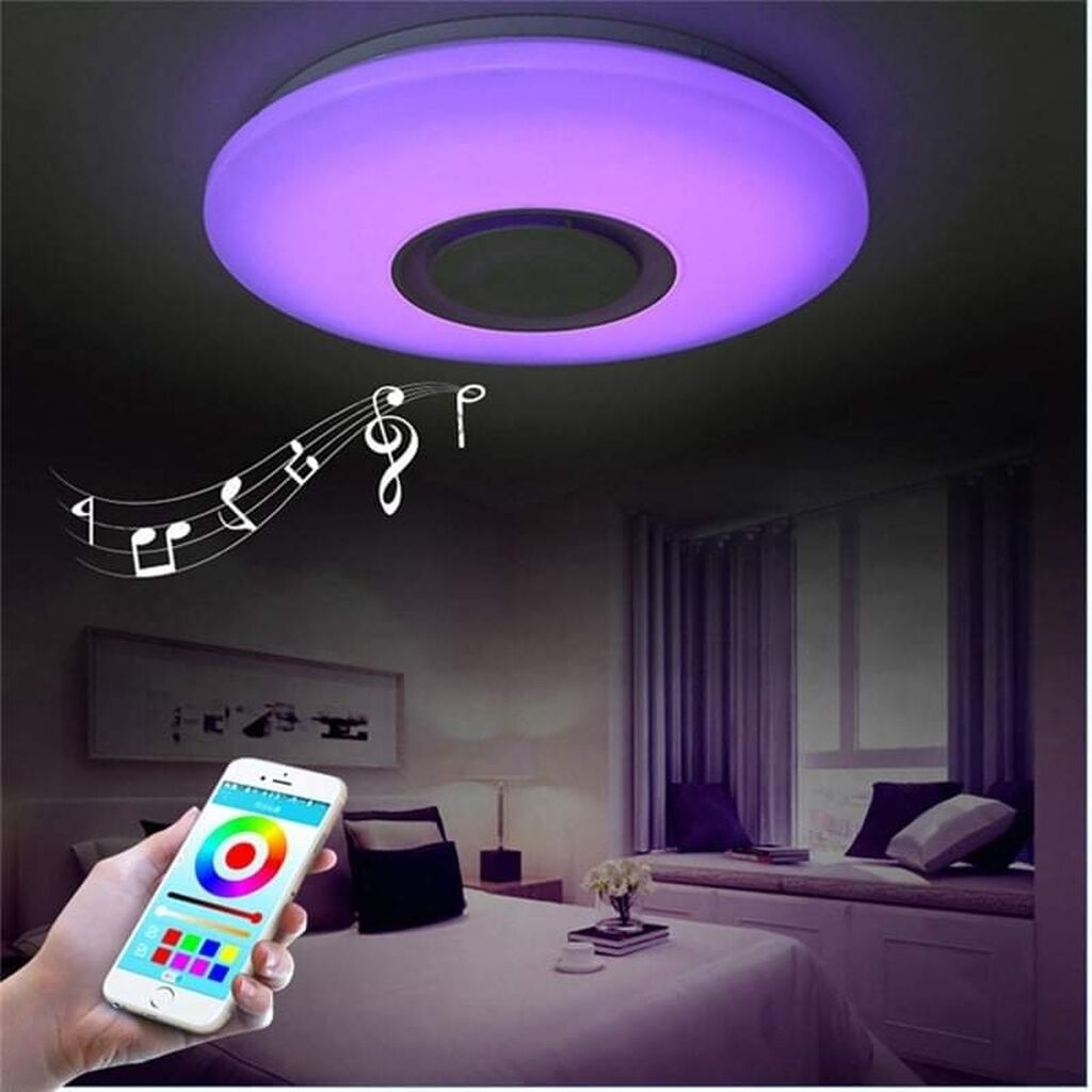 CENA> 2490rsd  Zvucnik BT UFO Lampa RGB   Bluetooth konekcija sa