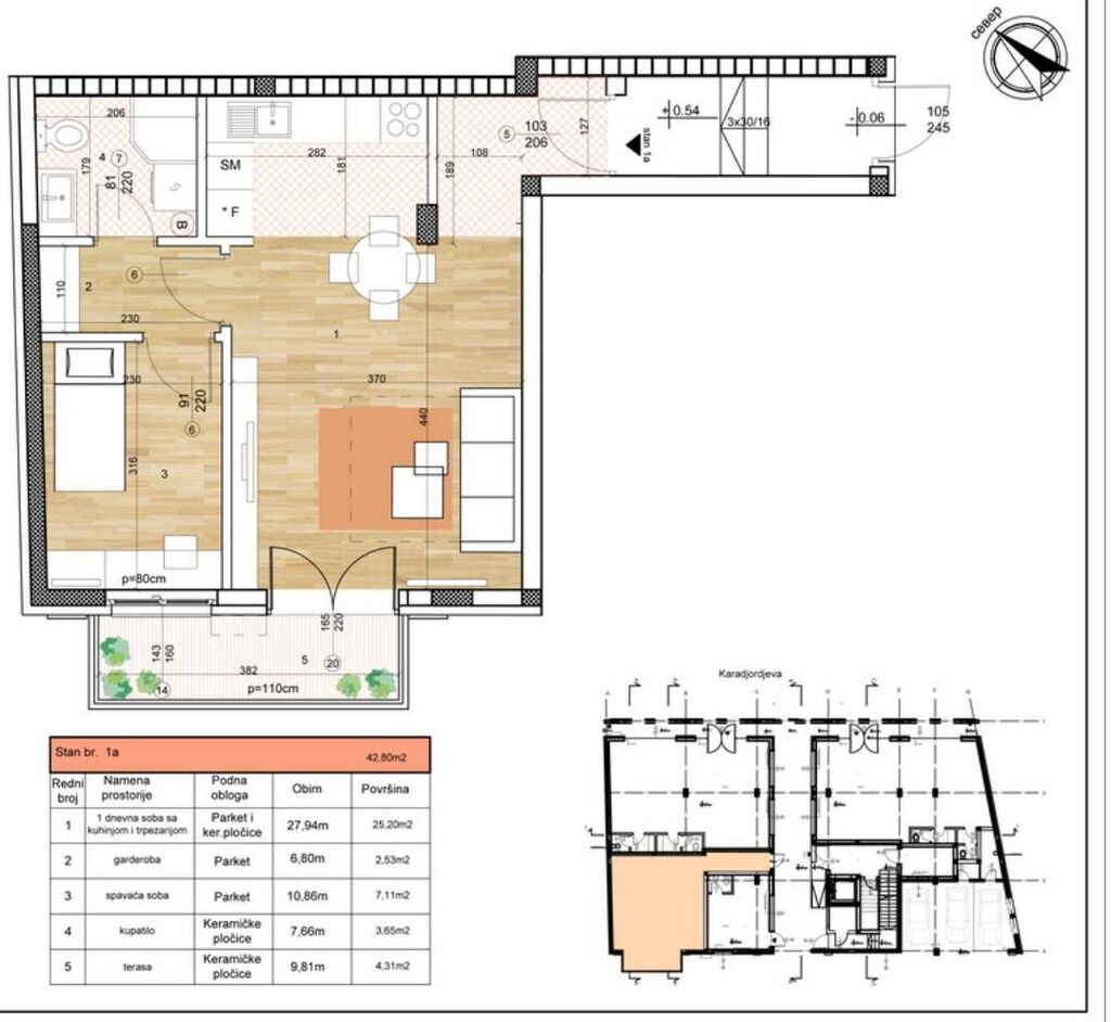 Izdajem prazan prostor 43m2, pogodan za zubarsku ordinaciju