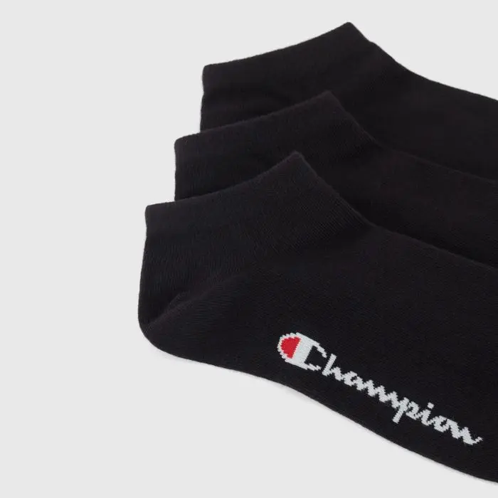 Low Cut Socks 3Pack Black - Champion