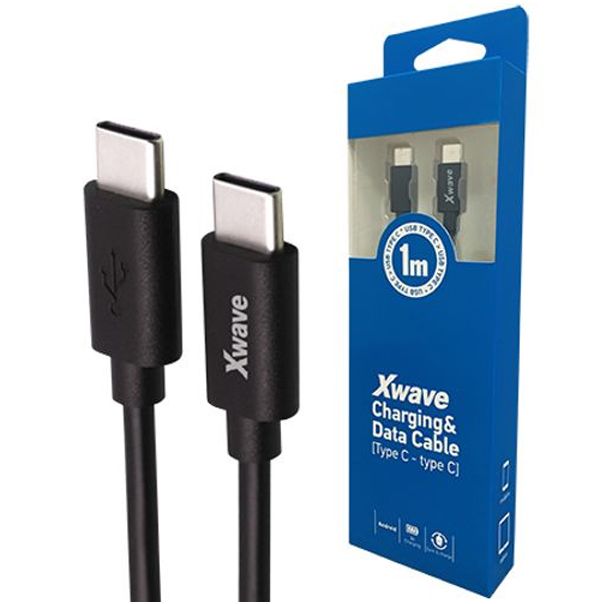 XWAVE Kabl USB Tip-C muški na Tip-C muški 1m, 60W